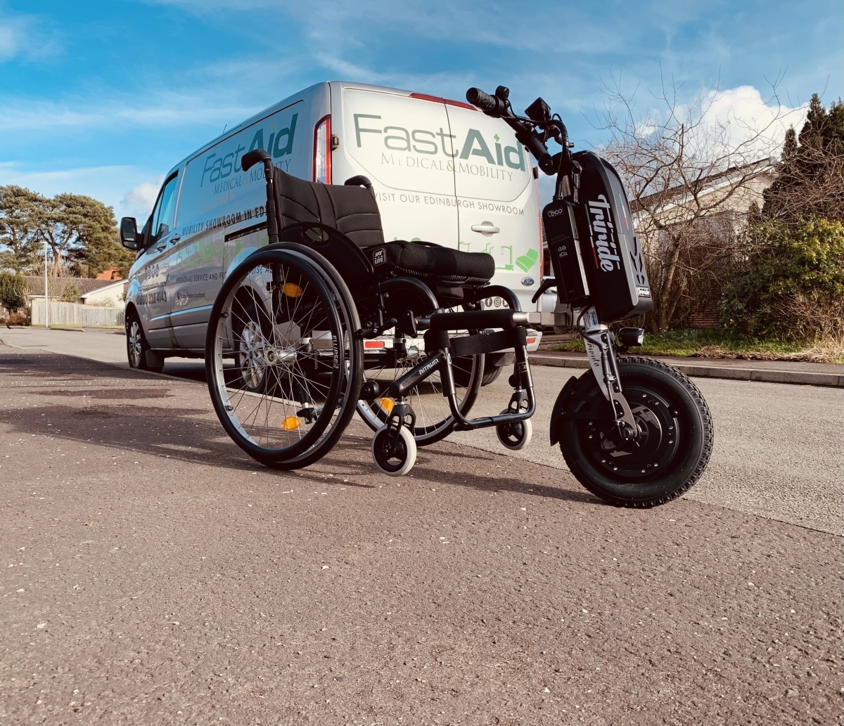 Triride Special Compact - Wheelchair Power Attachment - Fast Aid ...